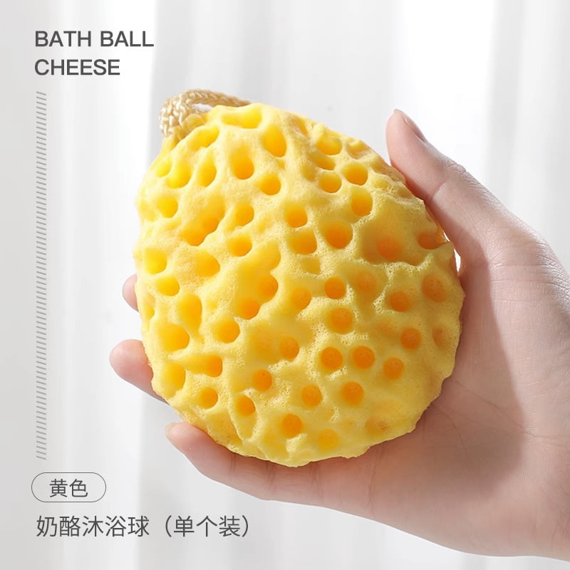 Soft Mesh Shower Sponge Ball Nylon Baby Cleaning Brush Shower Foam Body ...