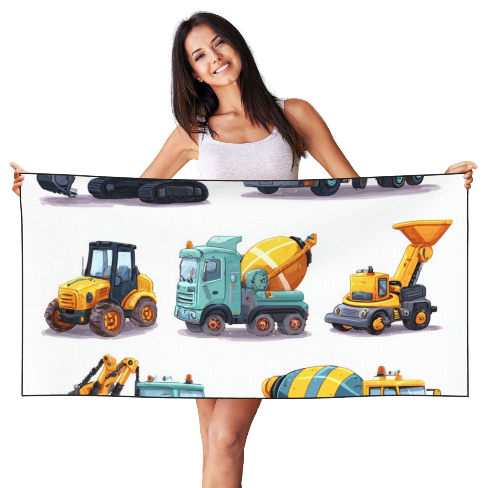 Soft Microfiber Beach Towel 27.5 x 55 Inch - Quick-Dry, Sand Resistant & Lightweight for Pool ...