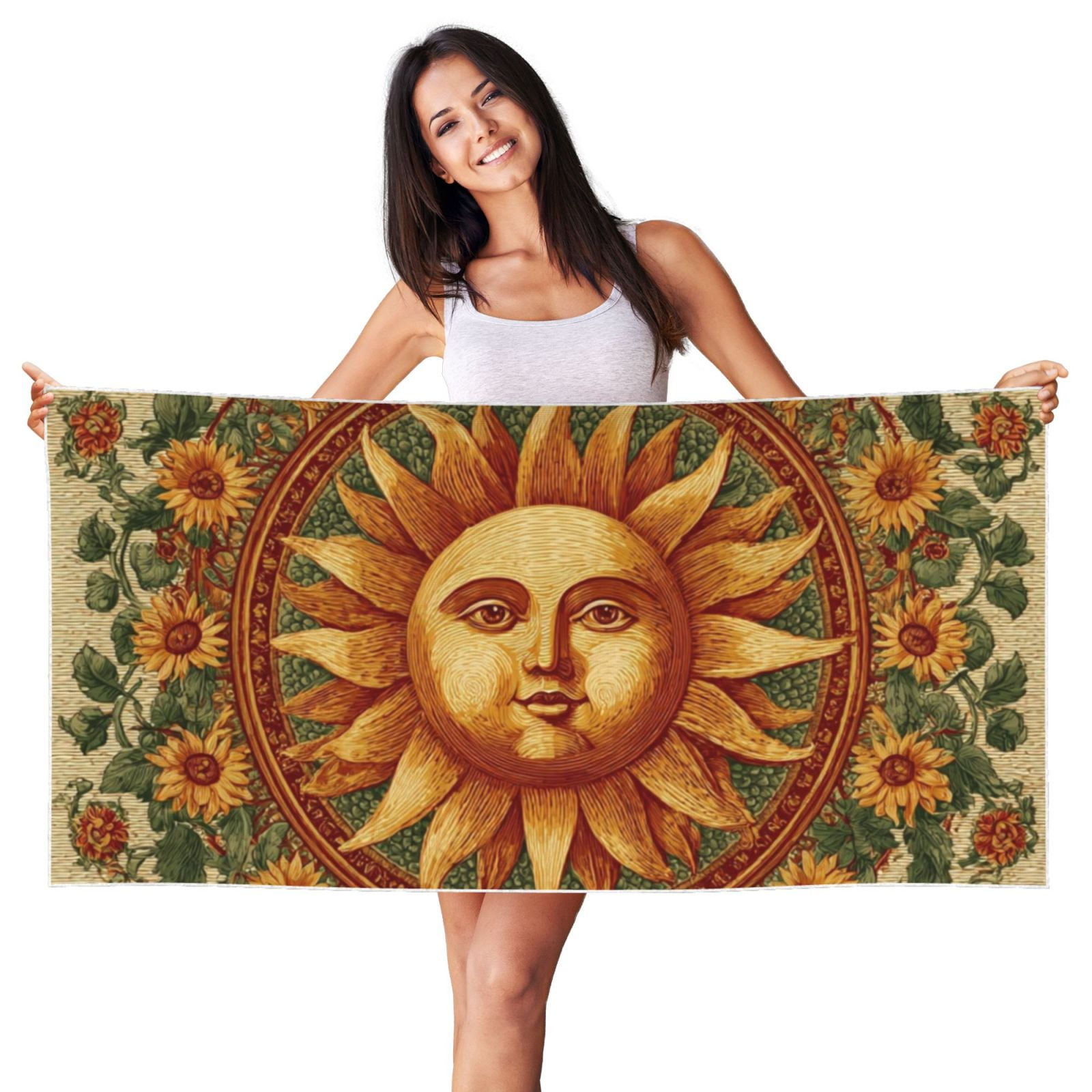 Soft Microfiber Beach Towel 27.5 x 55 Inch - Quick-Dry, Sand Resistant ...