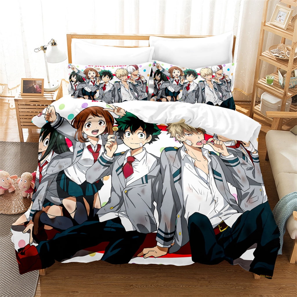 Soft Microfiber My Hero Academia Bedding Bed Set Twin Full Queen King ...