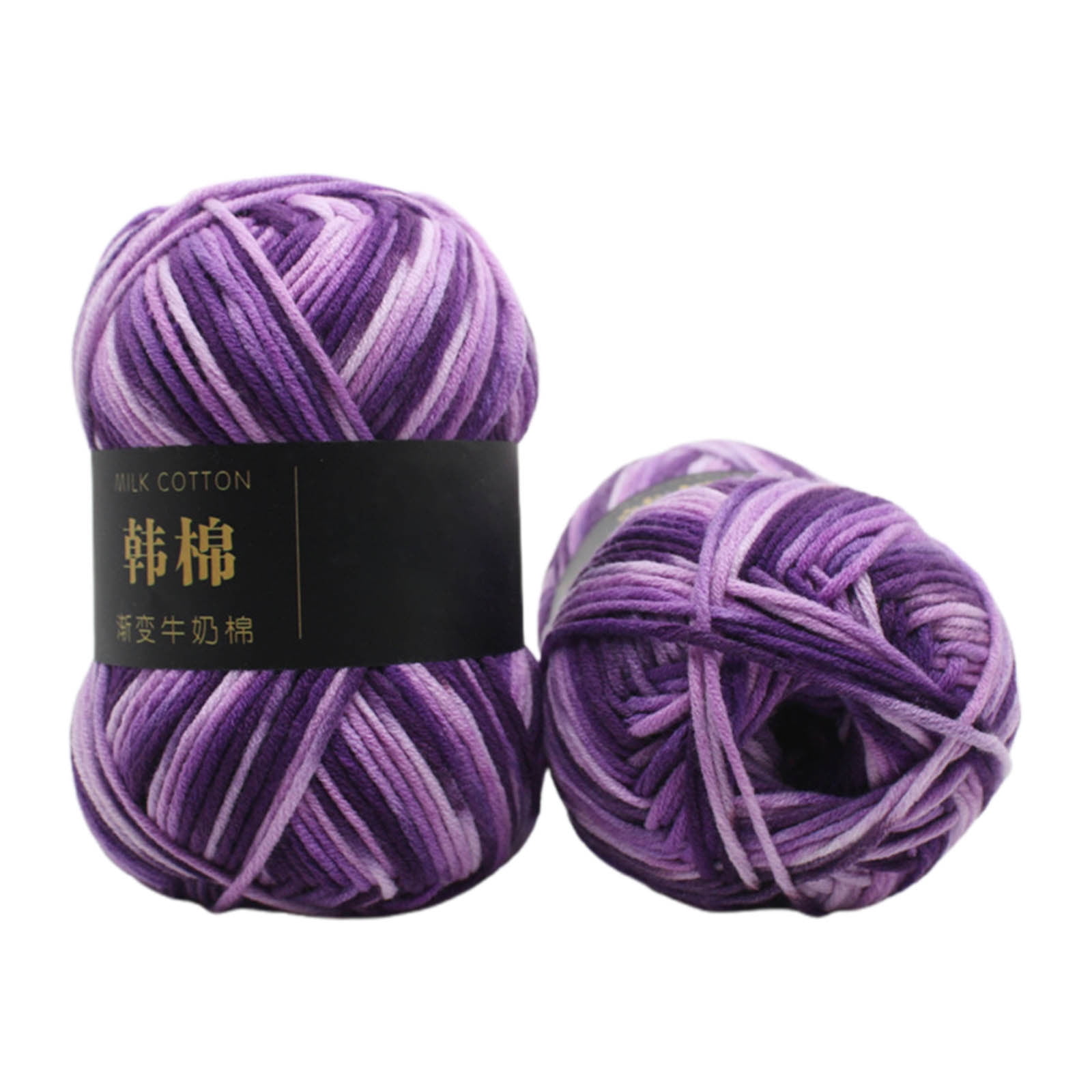 Soft Milk Cotton Yarn Assorted Colors Crochet Yarn Sport Weight Yarn ...