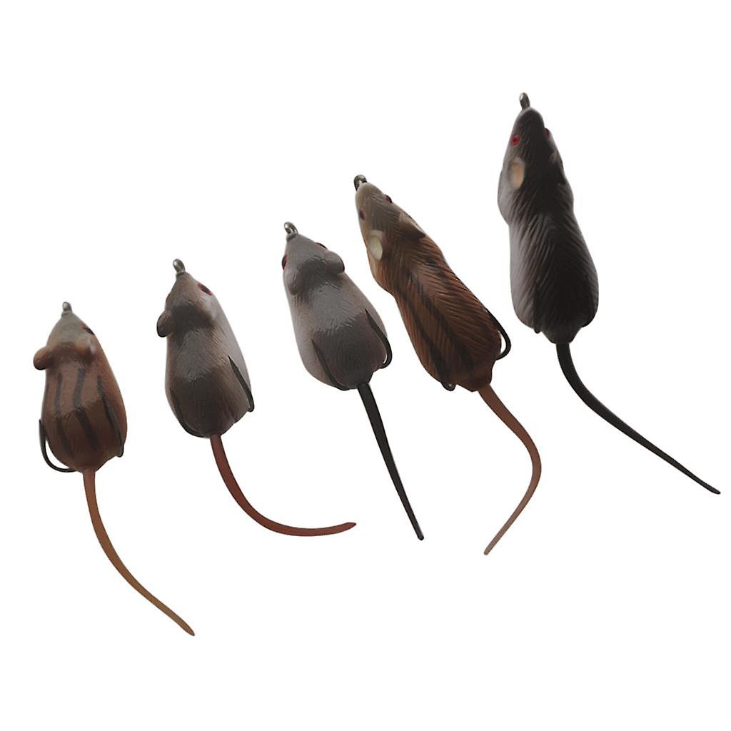 Soft Mouse Fishing Lures Mice Rat Baits Crankbaits Set With Storage Box ...