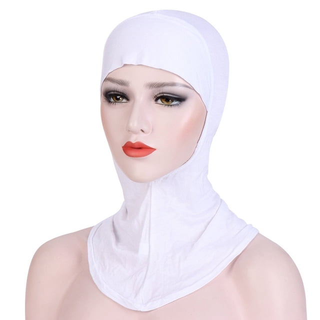 Soft Muslim Underscarf Neck Head Bonnet Hat Islamic Full Cover Inner ...
