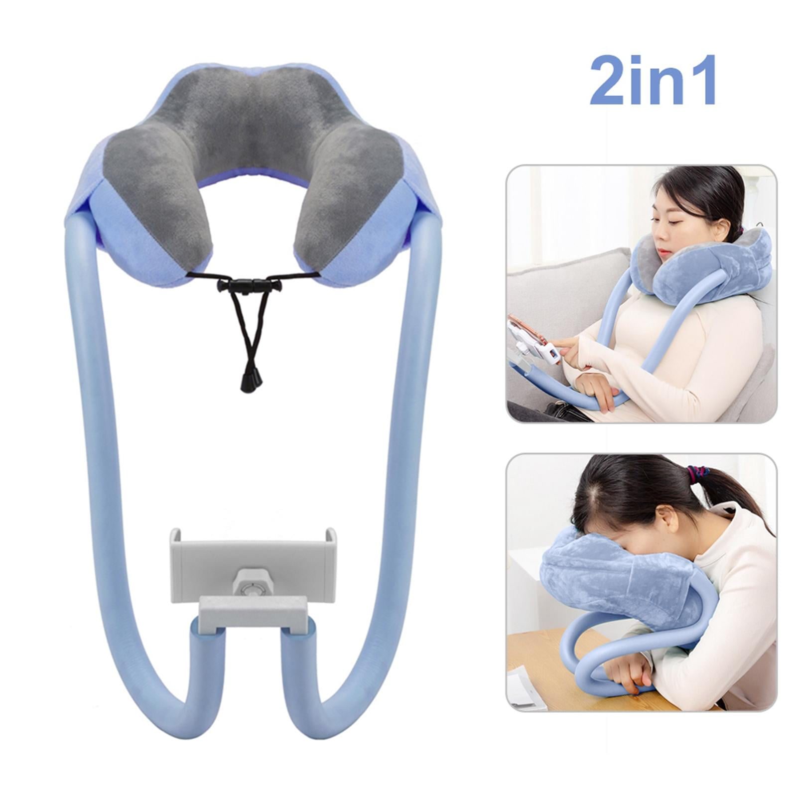 Soft Neck Pillow Travel for Sleeping, Portable Head Neck Support ...