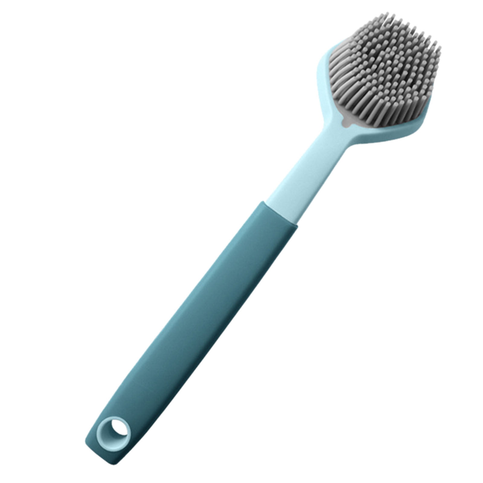Soft Non Scraping Pot Plastic Long Handle Silicone Bristles Wash Pot