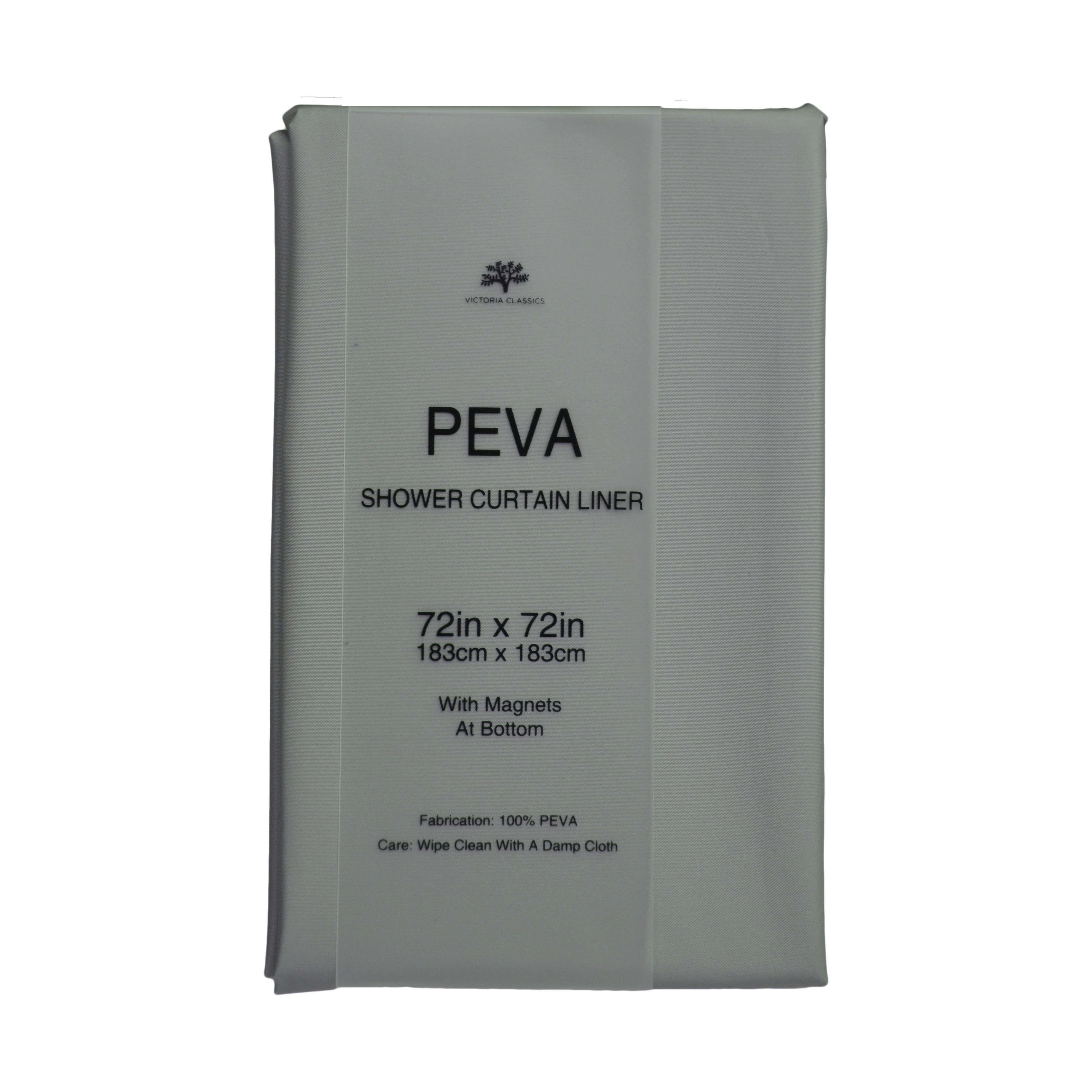 Soft Non-Toxic PEVA Shower Curtain Liner with Magnets and Metal ...