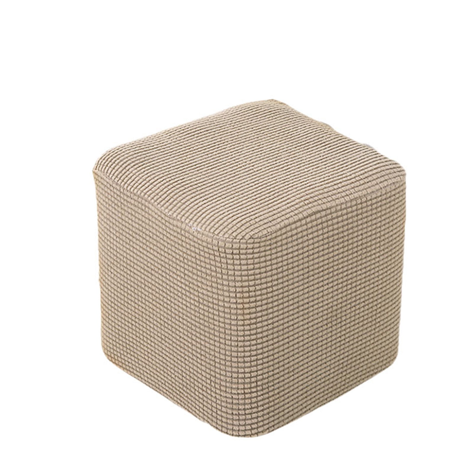 Soft Ottoman Cover Square, High Elastic Ottoman Covers Slipcover ...