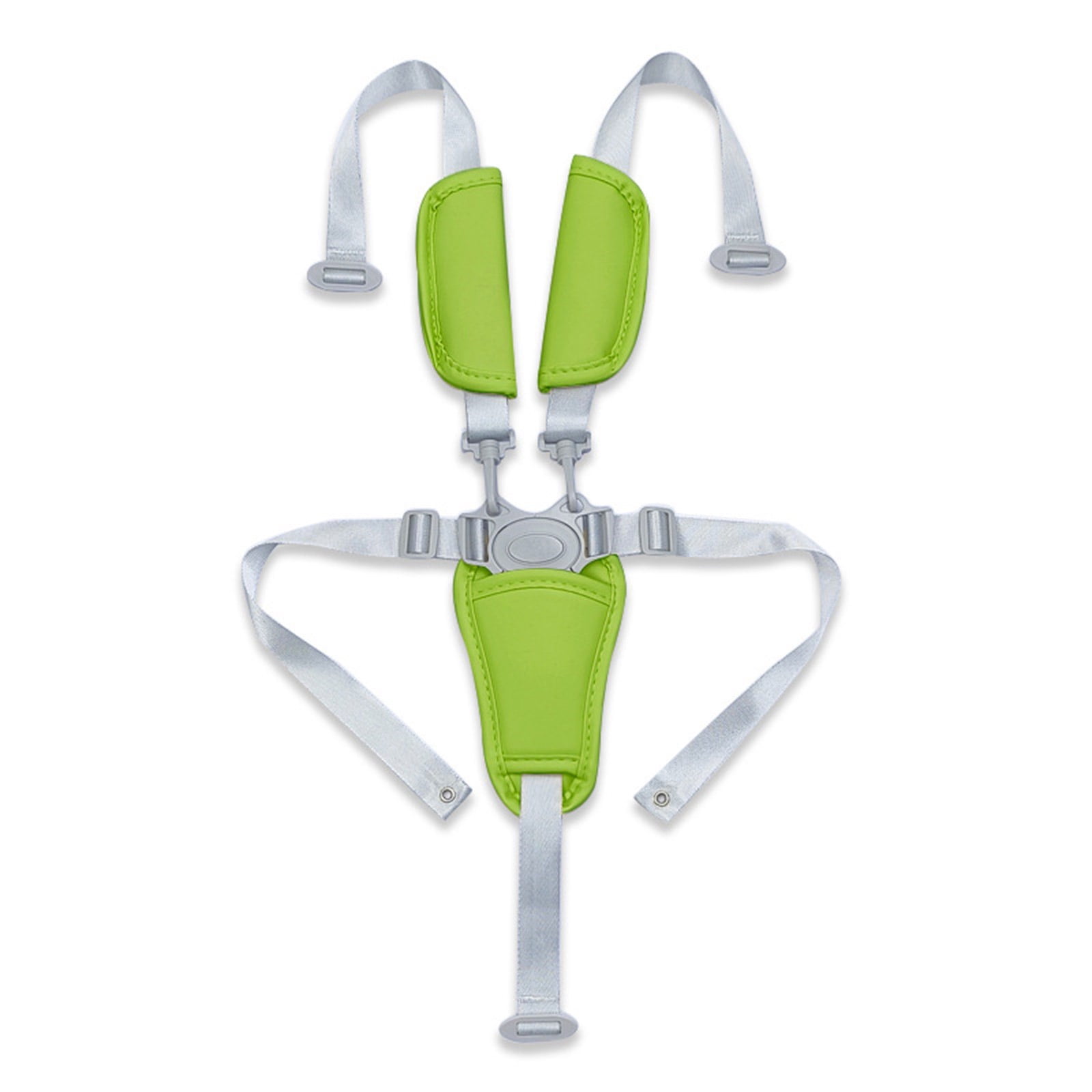 Soft PU Leather Safety Harness for High Chairs Adjustable 5 Point Belt ...