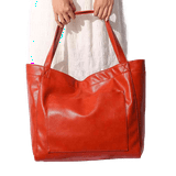 Soft PU Leather Tote Bag,Women's Large Capacity Shoulder Bag with ...