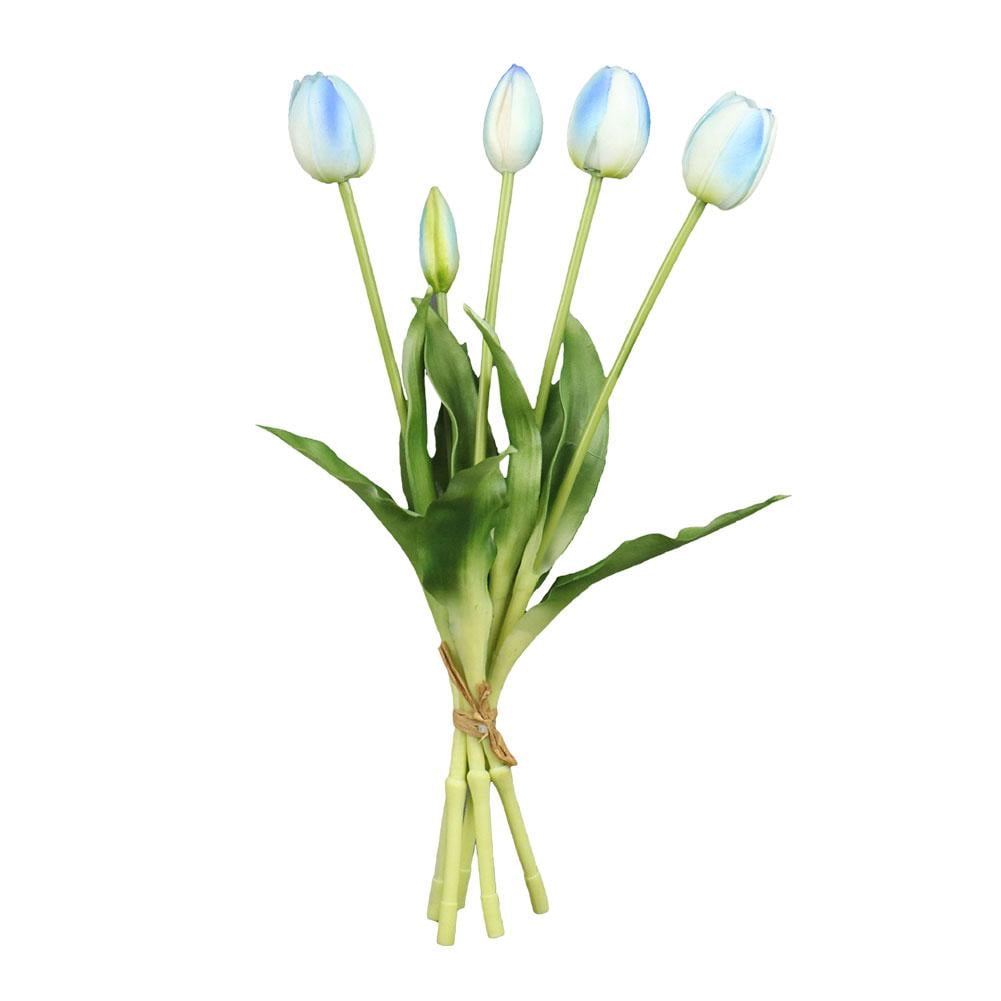 Soft PVC Artificial Tulip Bouquet - Lifelike Touch, High Fidelity, Easy ...