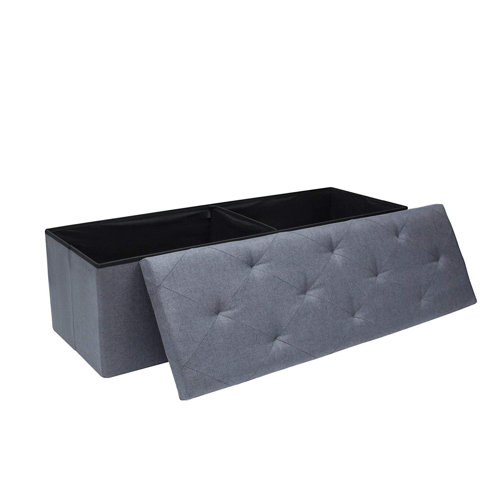 Soft Padded Storage Bench, Multifunctional Storage Box for Living Room ...