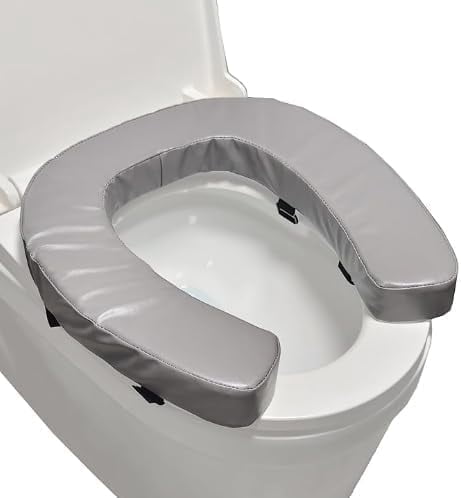 Ristpal Soft Padded Toilet Seat Cushion with 2-Inch High-Density Foam ...
