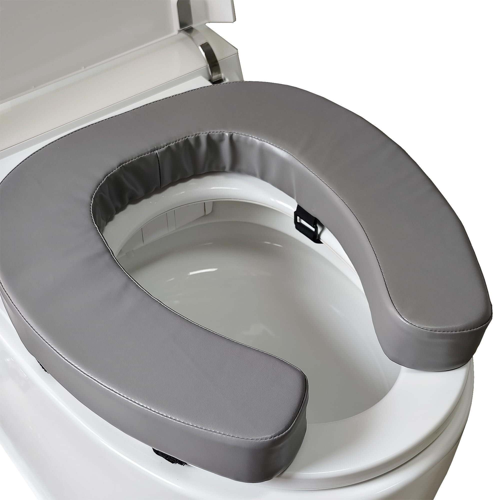 Soft Padded Toilet Seat Cushion with 2-Inch High-Density Foam ...