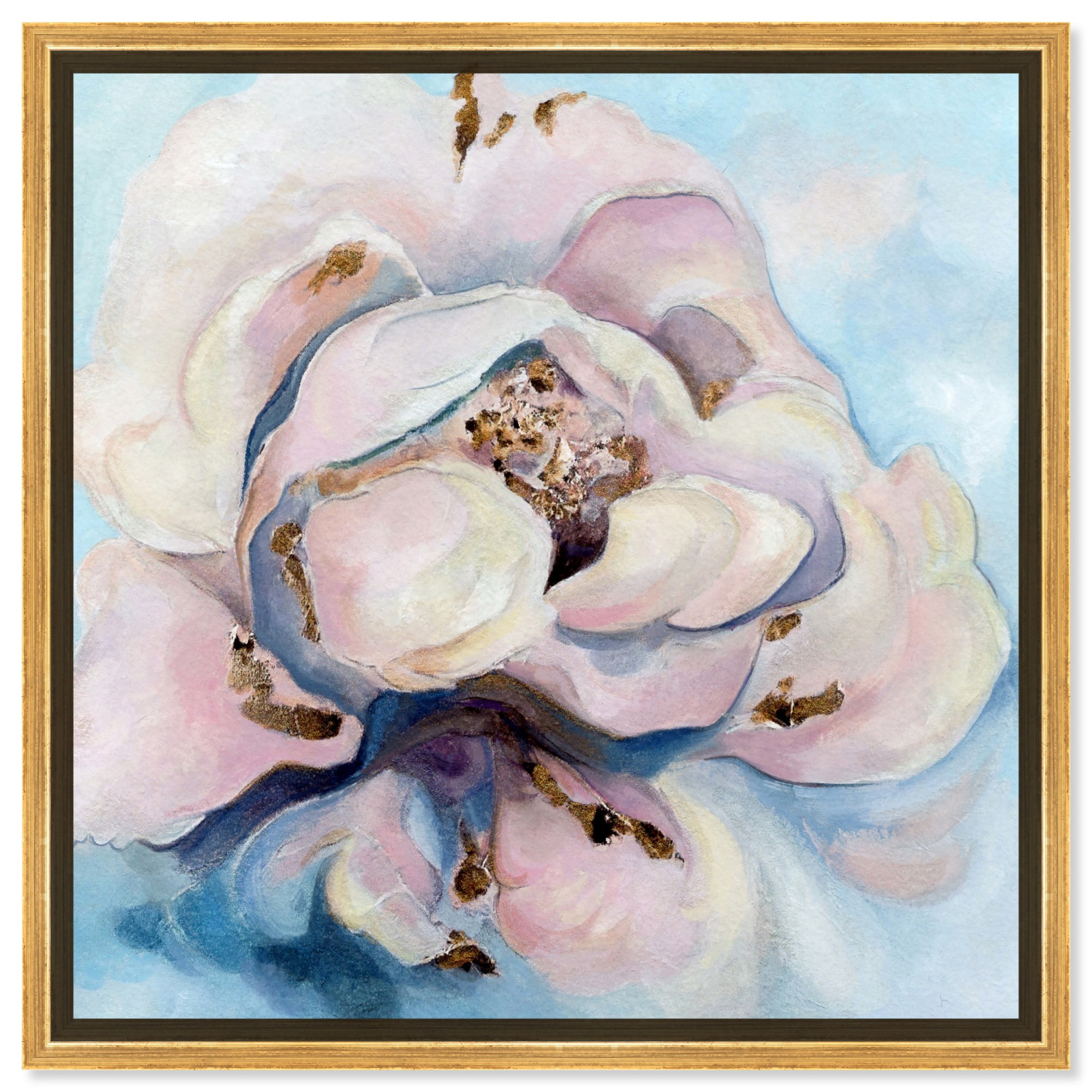 Soft Pastel Flower Canvas Light Colors Flower Art Prints by Art Remedy ...