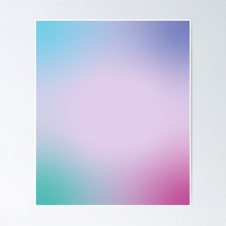 Soft Pastel Pink Gradient Poster- Unframed Poster | Wall Art | Perfect ...