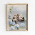 Soft Pastel Sea Otters Cozy Nursery Cottagecore Beach Decor Cute Otter ...