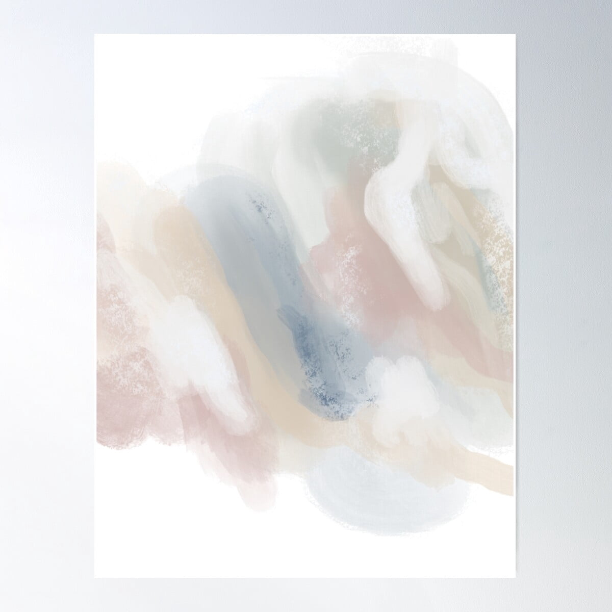 Soft Pastel Wall Art, Abstract Digital Painting – #2 Poster Wall Art ...