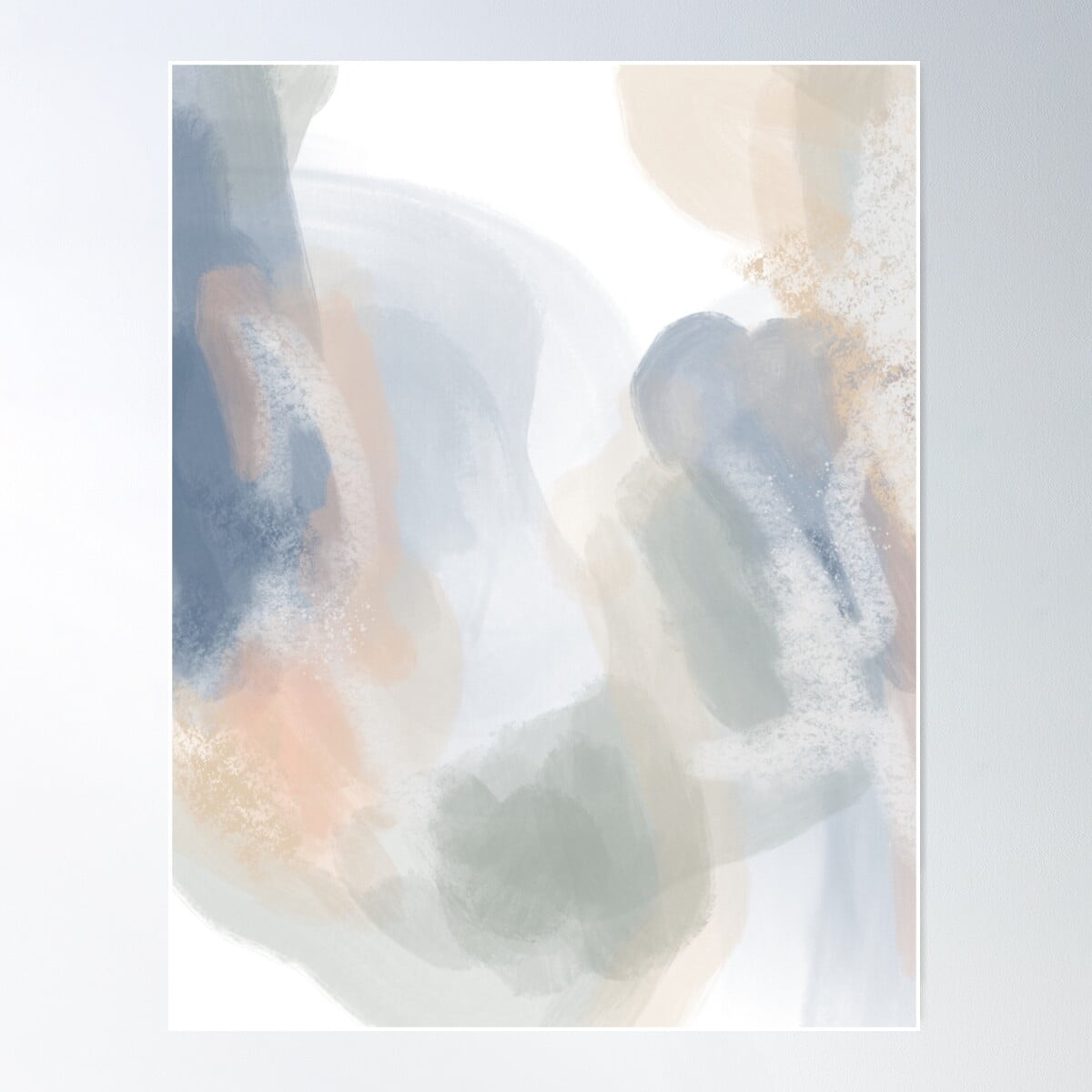 Soft Pastel Wall Art, Abstract Digital Painting – #7 Poster Wall Art ...