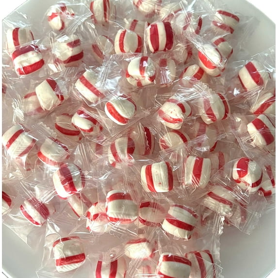 Soft Peppermint Puffs - BCF26 2 lbs of Red and White Individually ...