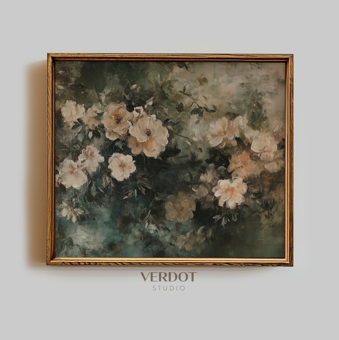 Soft Pink Flower Poster Wall Art Vintage Spring Floral Print Earthy ...