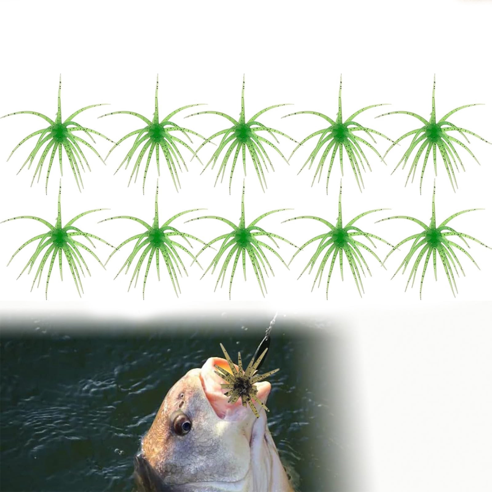 Soft Plastic Fuzzy Dice Fishing Lures for Bass, 2026 New 6/10PCS Dice ...