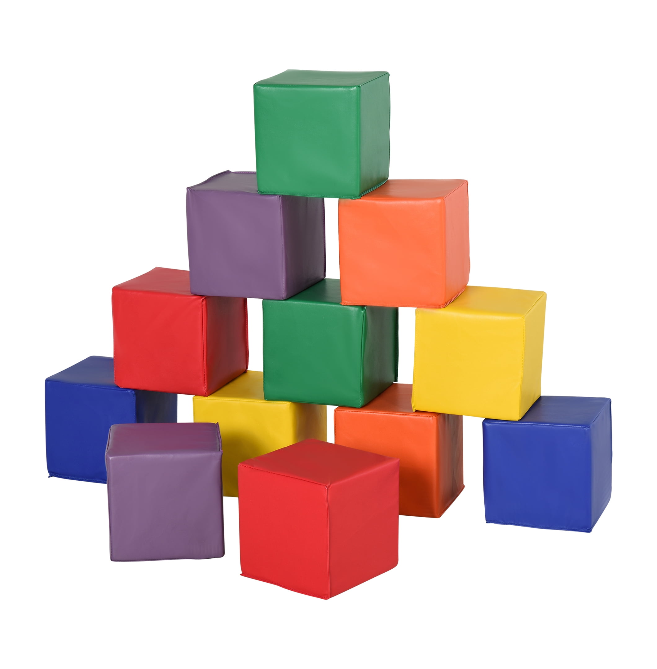 Soft Play Blocks 12 Piece Set - Foam Building Blocks for Toddlers ...