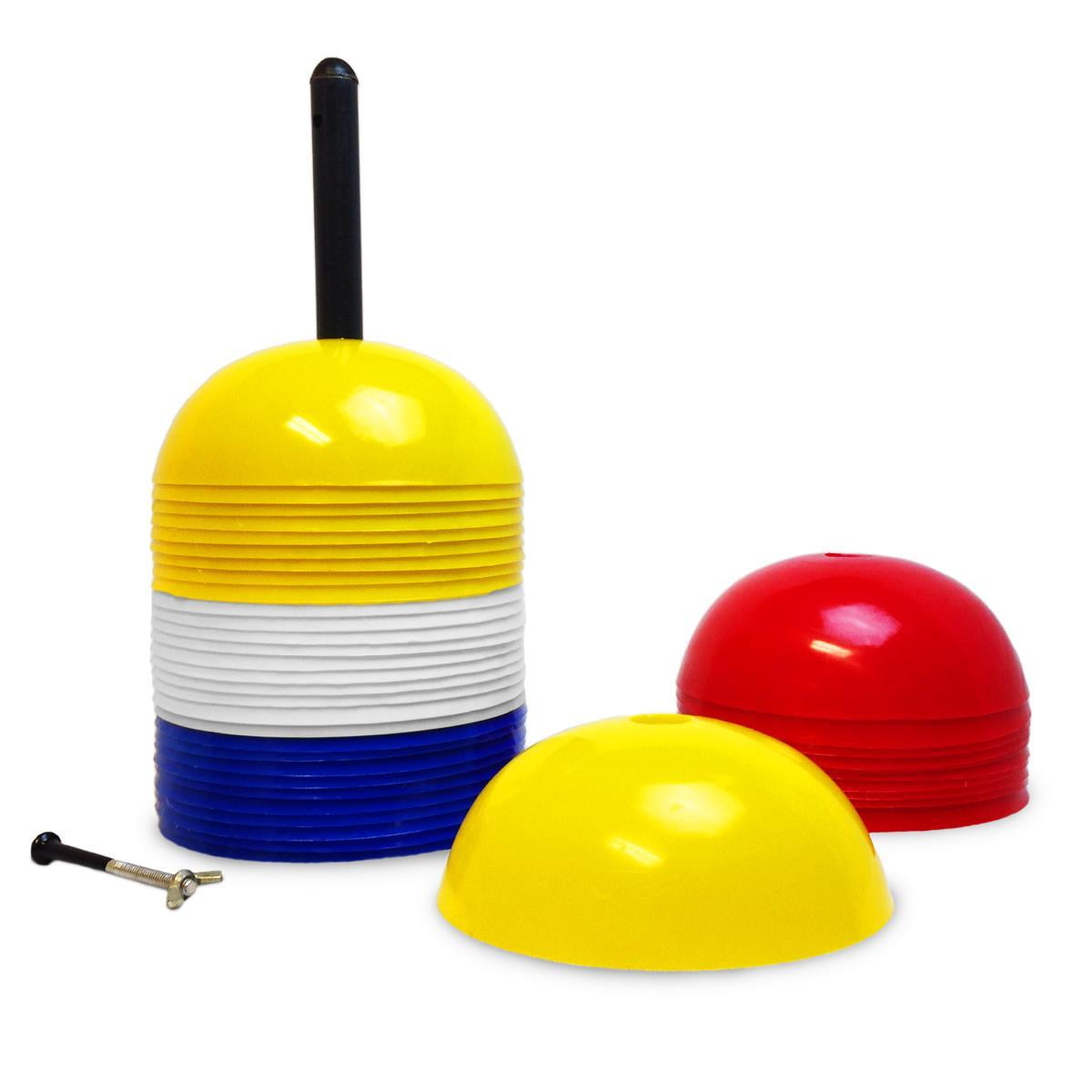 Speedster Colored Plastic Soft Pliable Dome Cones - Set of 40 for ...