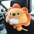 Soft Plush Car Tissue Holder Hanging Car Tissue Box Cover Organizer ...