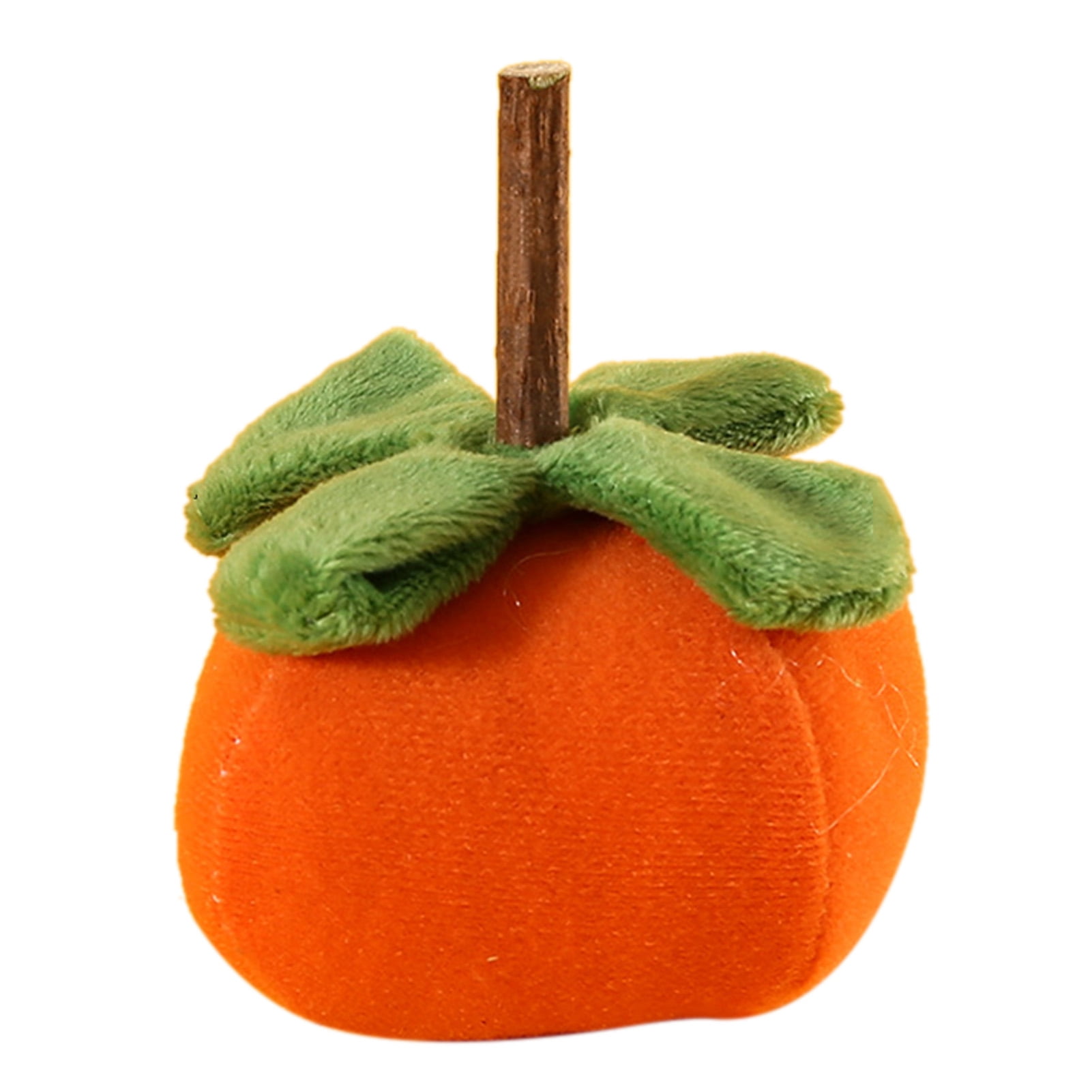 Soft Plush Dog Toys, Persimmon Shape, Built-in Catnip, Interactive Fun ...