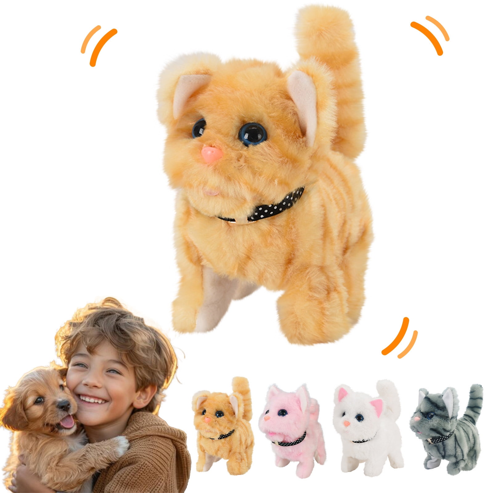 Soft Plush Electric Toy Dog for Kids - Interactive Pet That Walks ...