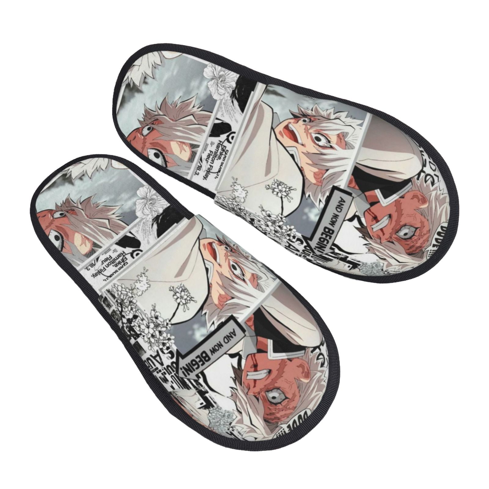 Soft Plush Furry Slippers, Demon Slayer Shinazugawa Sanemi House ...