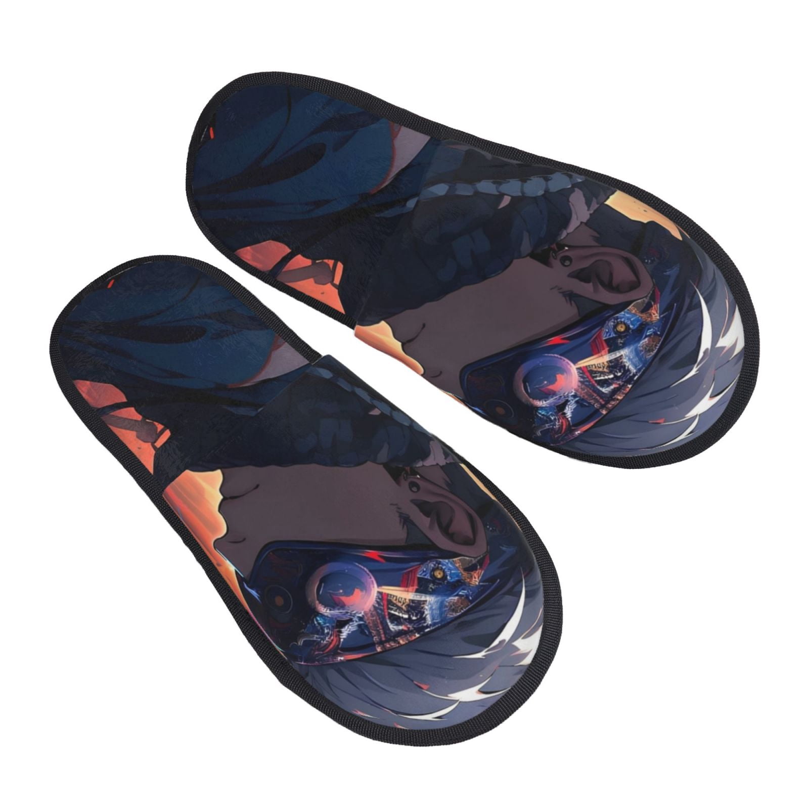 Soft Plush Furry Slippers, Jujutsu Kaisen Gojo Satoru House Slippers ...