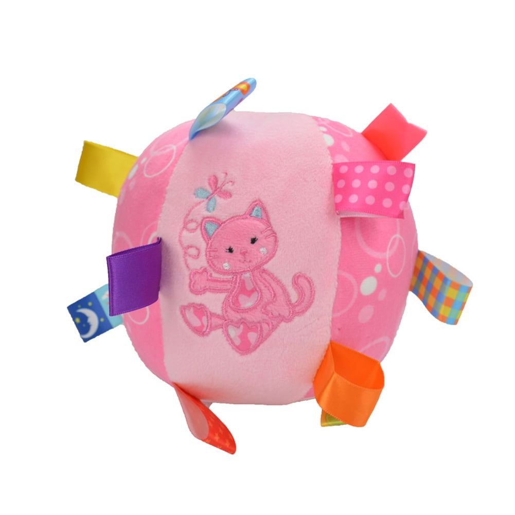 Soft Plush Infant Body Building Ball Toy with Sound Baby Rattle ...