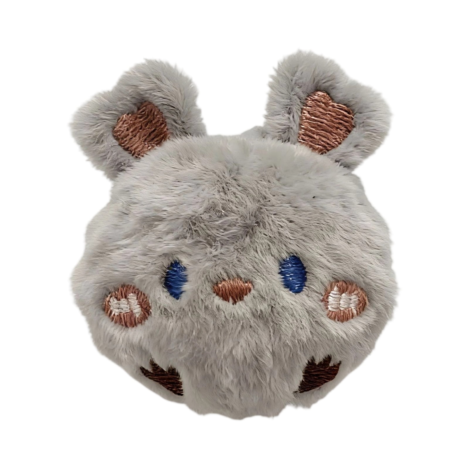 Soft Plush Pet Teeth Cleaning Toy, Cute Gray Animal Thorn Ball, Elastic ...