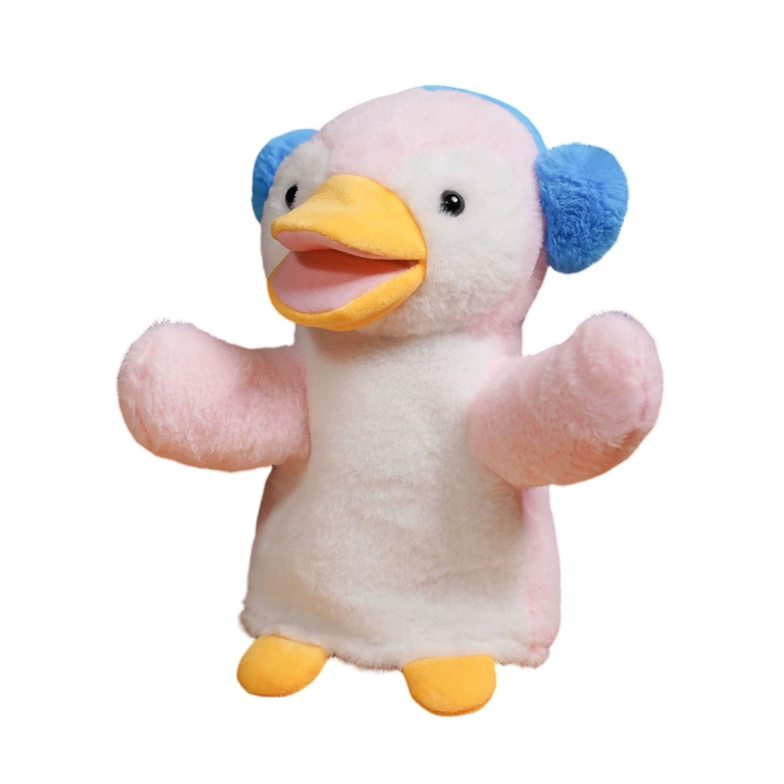 Soft Plush Red Bunny Hand Puppet for Kids, Interactive Storytelling Toy ...
