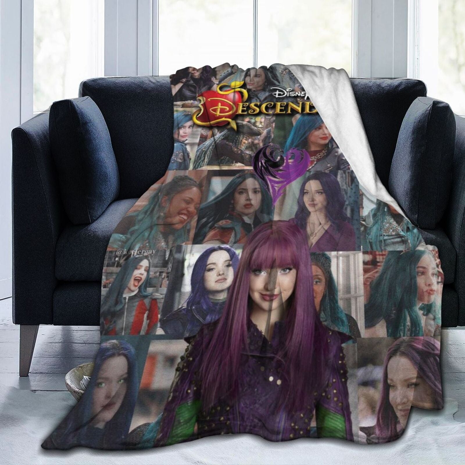 Soft Plush Throw Blanket Descendants 3 Fleece Blankets for Sofa Bed ...