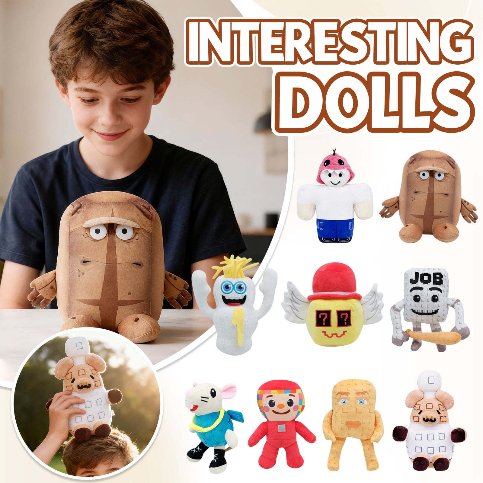 Soft Plushies Toys Steal a Brainrot, Travel Buddy Plush Toys Steal a ...