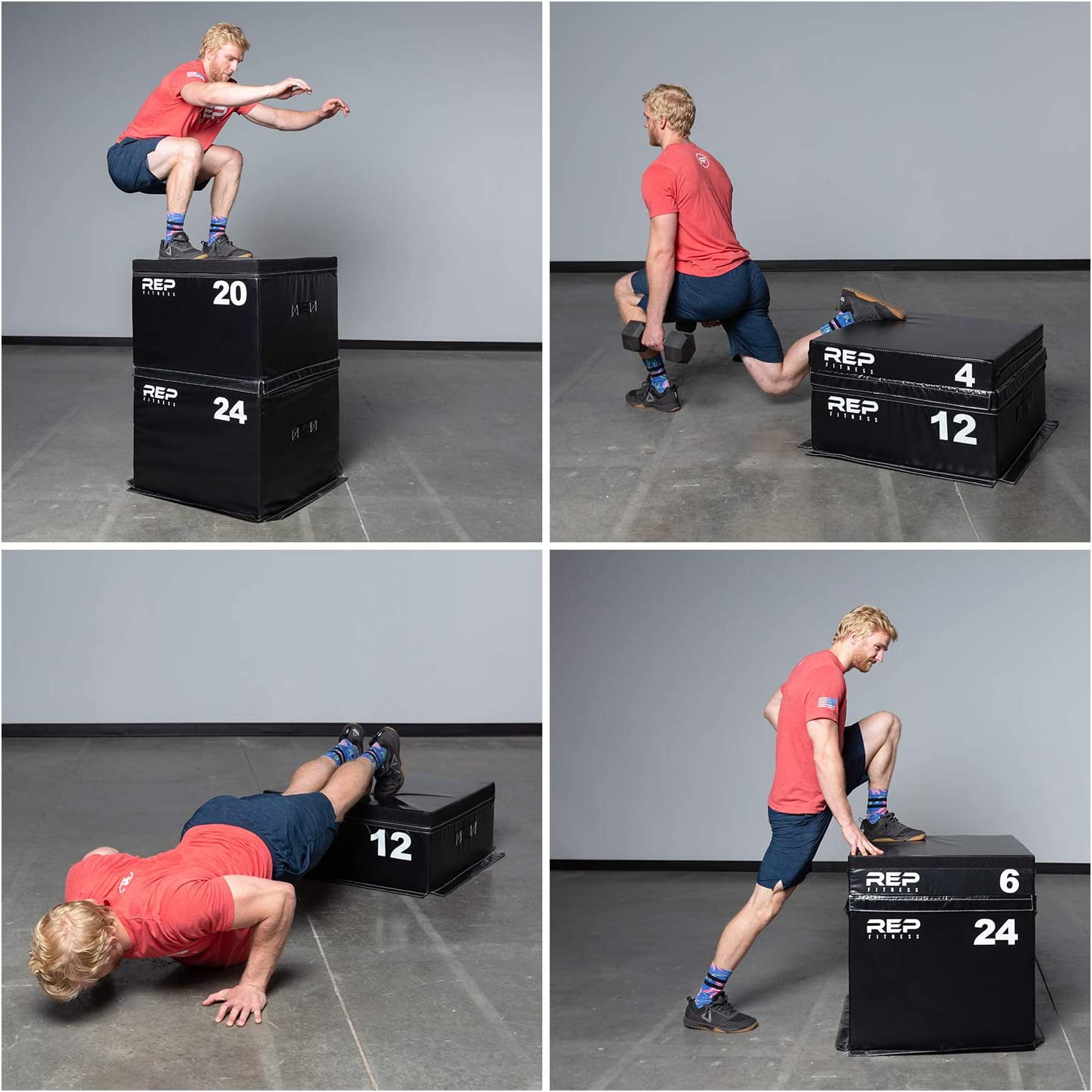 Soft Plyo Box for Jump Training and Conditioning - 24/20/12/6/4 Sizes ...