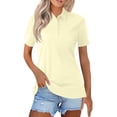 Soft Polo Shirts for Women Short Sleeve Collared 3-Button Golf Tee ...