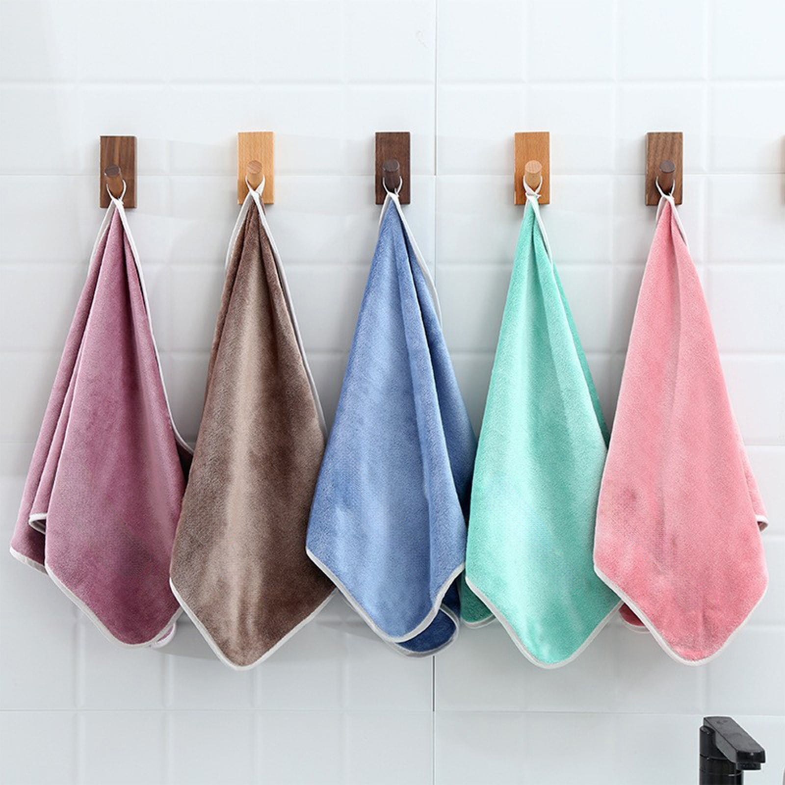 Soft Polyester Bath Towels, Highly Absorbent and Fast-Drying, Lint-Free ...