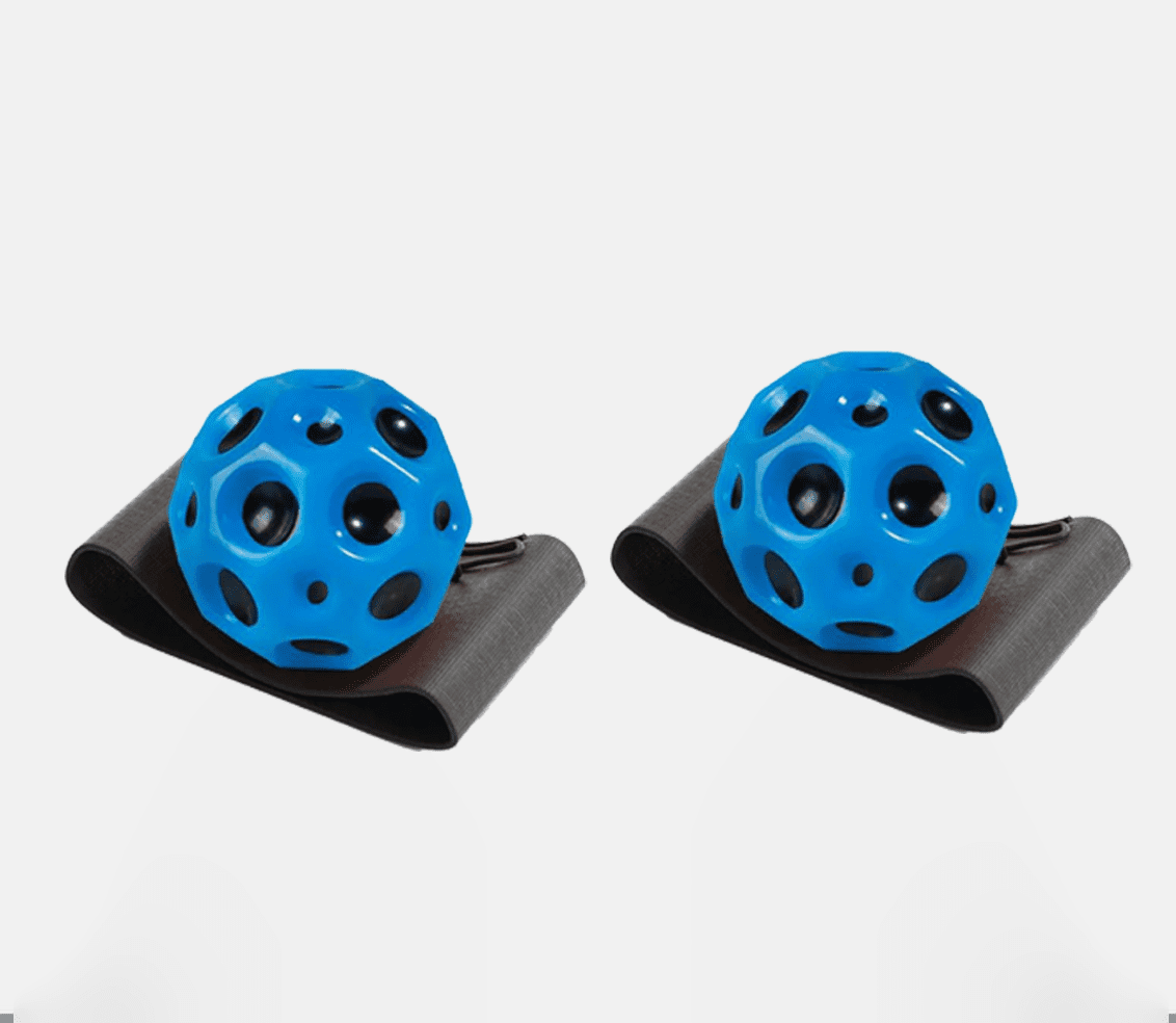 Soft Porous Bouncy Ball Moon Shape Anti-Drop Elastic Ball Indoor Toy ...