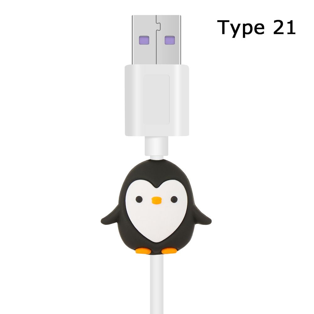 Soft Protective Case USB Cartoon Cable Charger Wire Protectors Charging ...