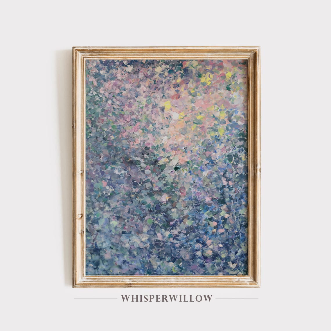 Soft Purple Blue Tones Abstract,, Modern Wall Decor, Contemporary ...