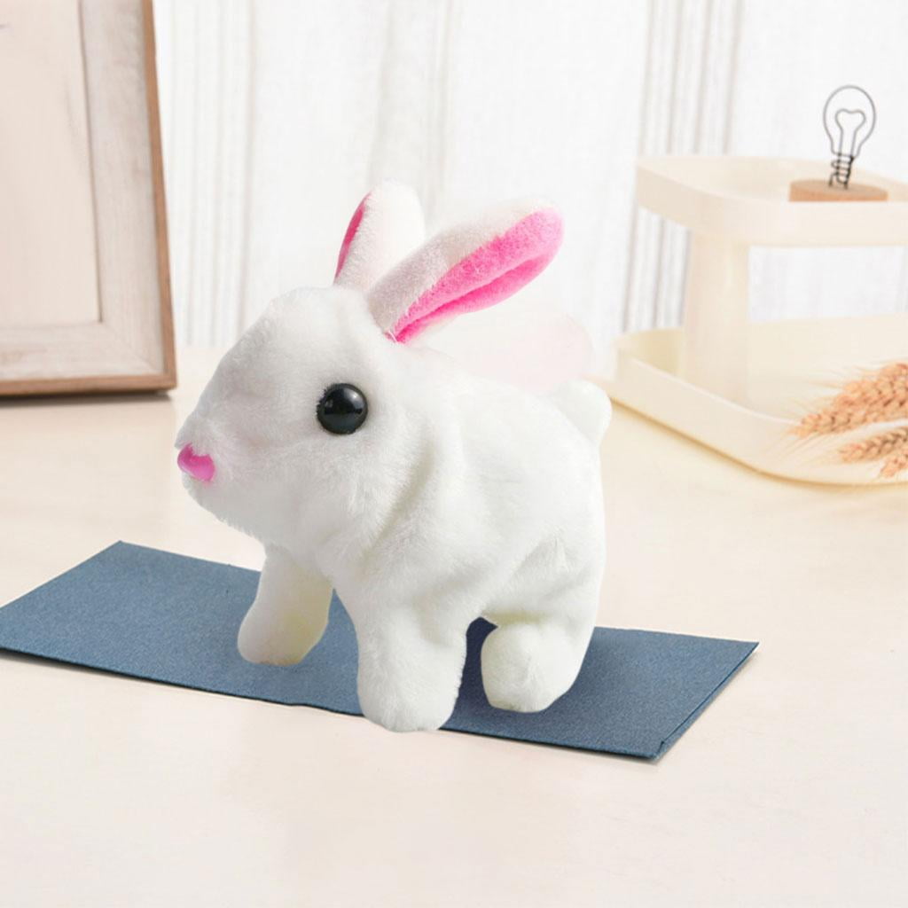 Soft Rabbit Toy, Walking Jumping Sounds Hopping Flopsie Bunny Dolls ...