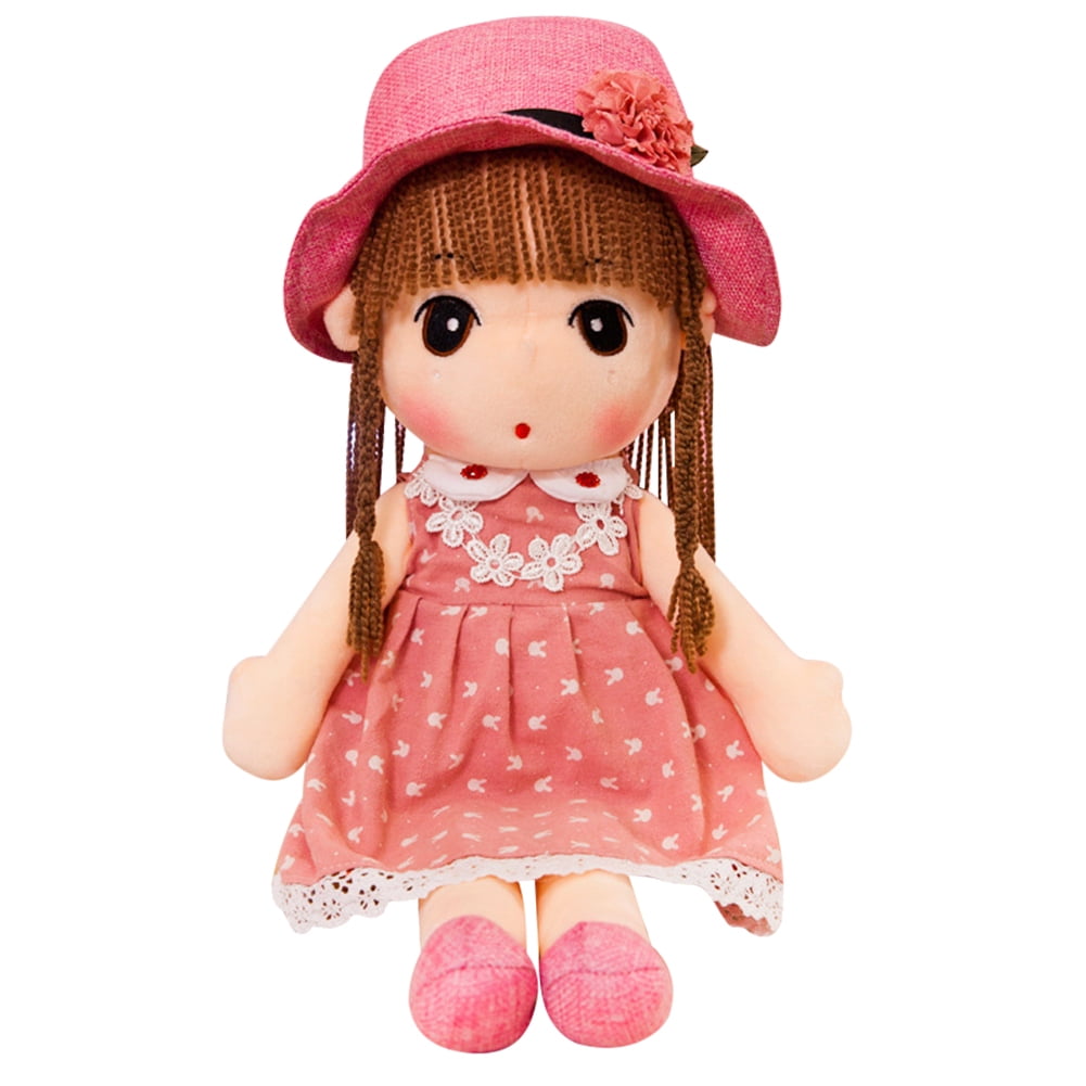 Soft Rag Doll for Girls, 17.7 Inch Baby Girl Rag Doll Plush Toy for ...