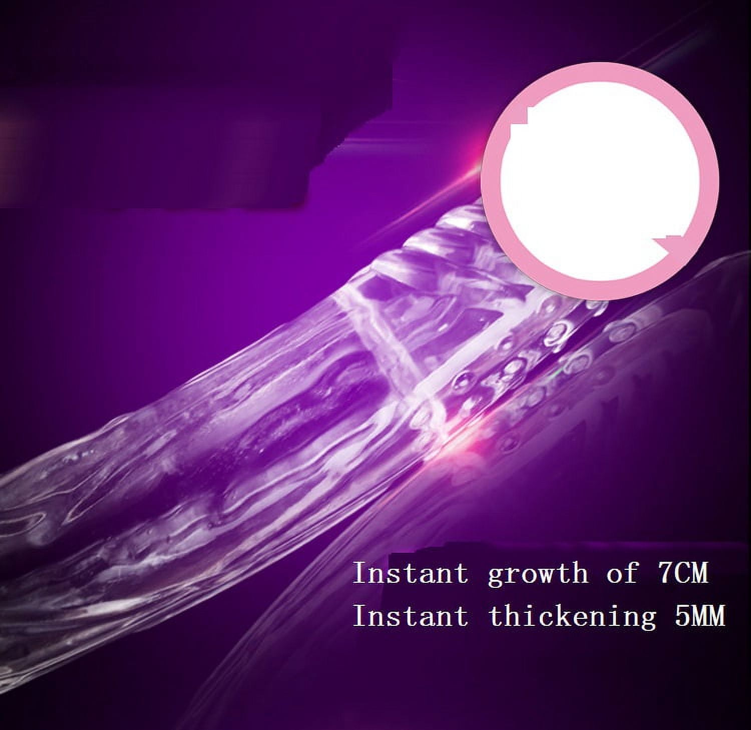 Soft Real Penis Telescopic Sheath Men's Reinforced Telescopic Sheath ...