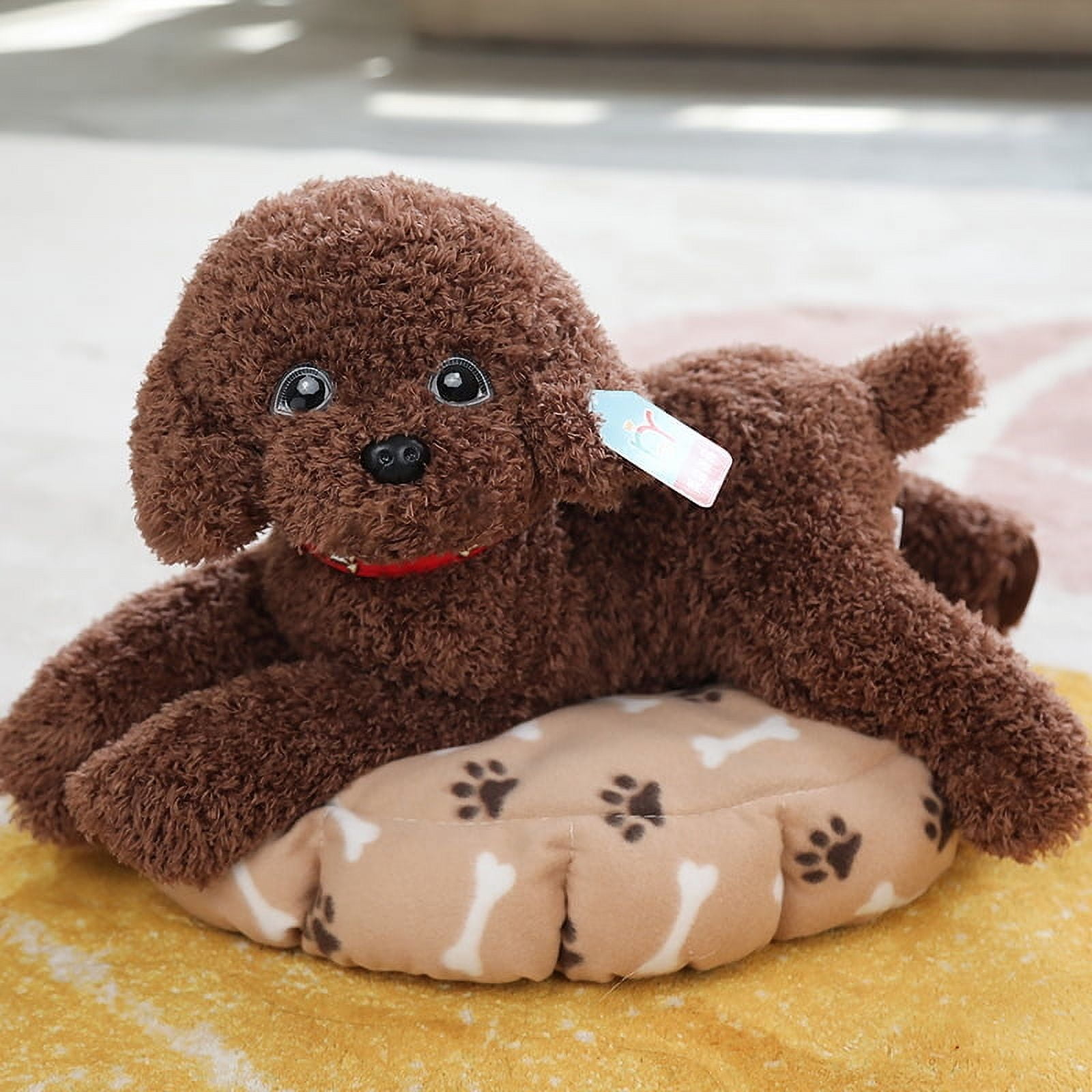 Soft Realistic Teddy Dog Plush Toy Funny Simulation Stuffed Little ...