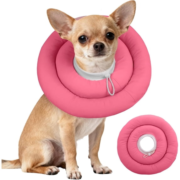 Soft Recovery Collar for Dogs & Cats – Adjustable Pet Neck Donut Cone ...