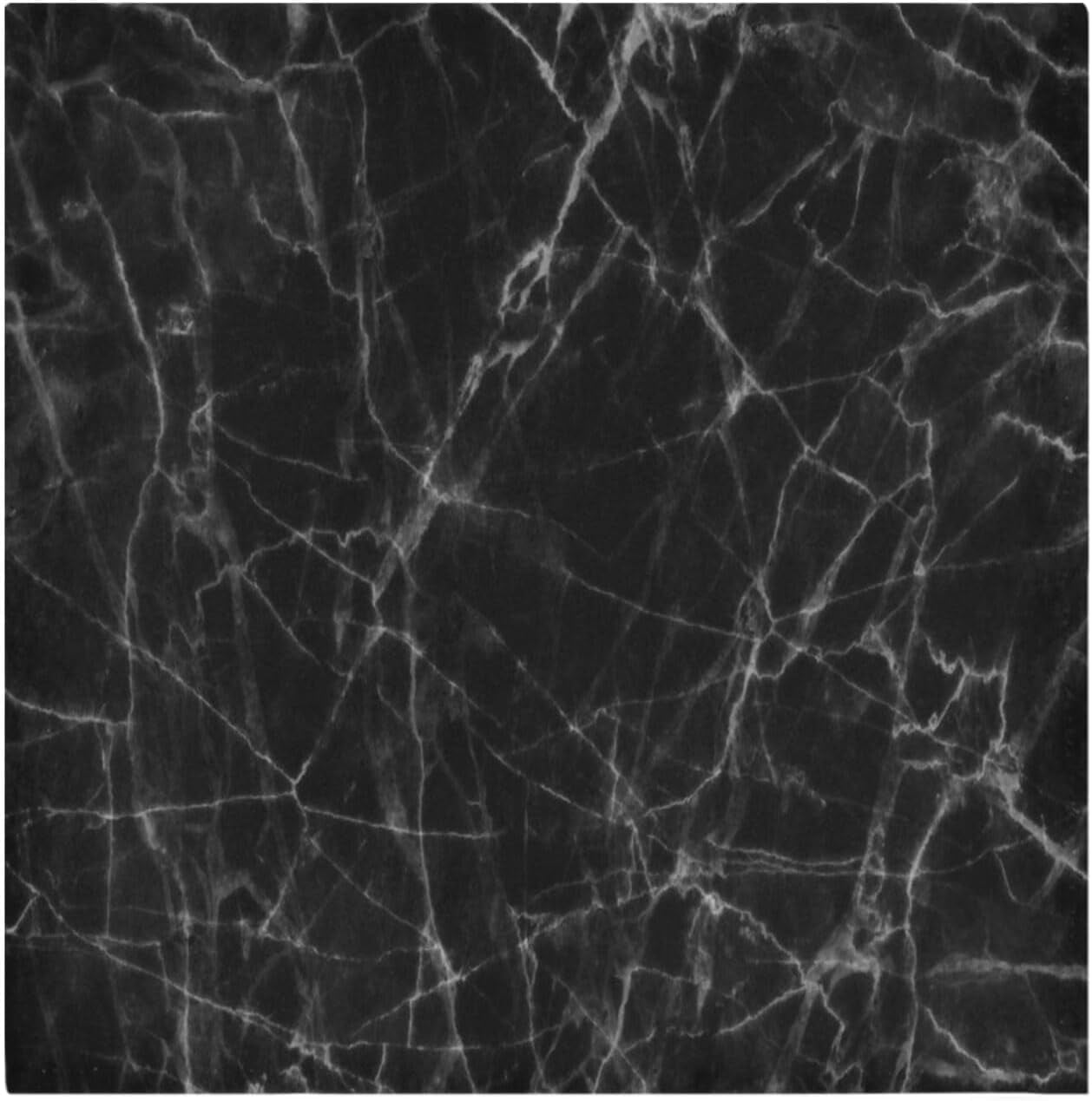 Soft Reusable Satin Table Decorative Napkins, 20x20InX1 PCSBlack Marble ...