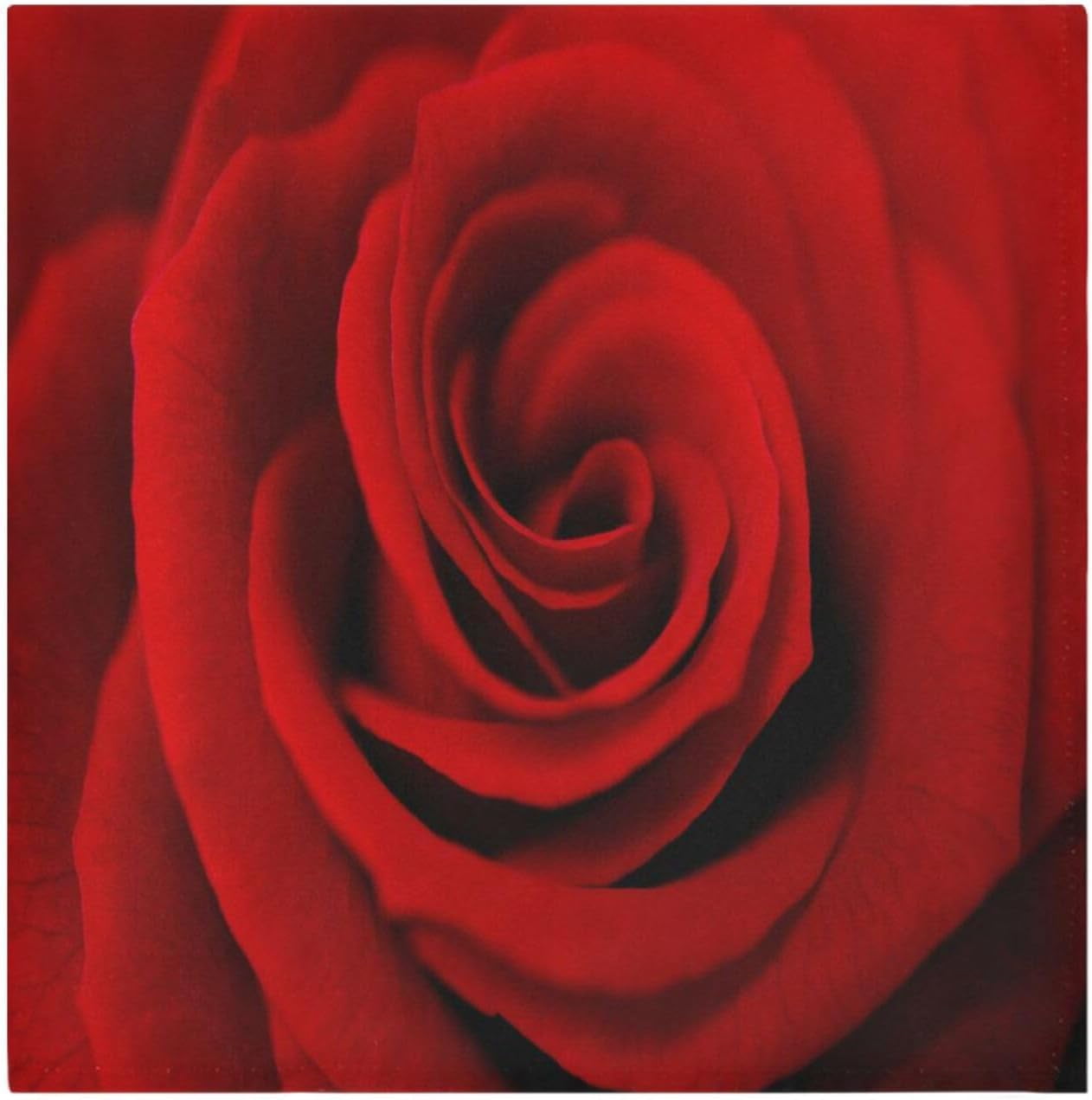 Soft Reusable Satin Table Decorative Napkins, 20x20InX1 PCSVivid Red ...